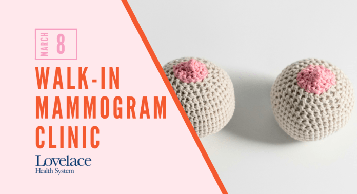 Save the Date for Walk-In Mammograms at Lovelace Breast Health Centers